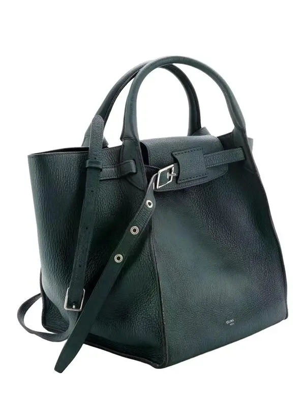 Celine Big Bag Grained Calfskin Small Satchel - Green