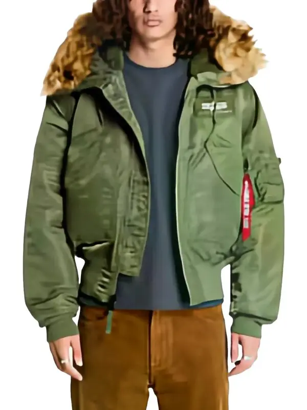 Alpha Industries 45p Hooded Jacket - Green