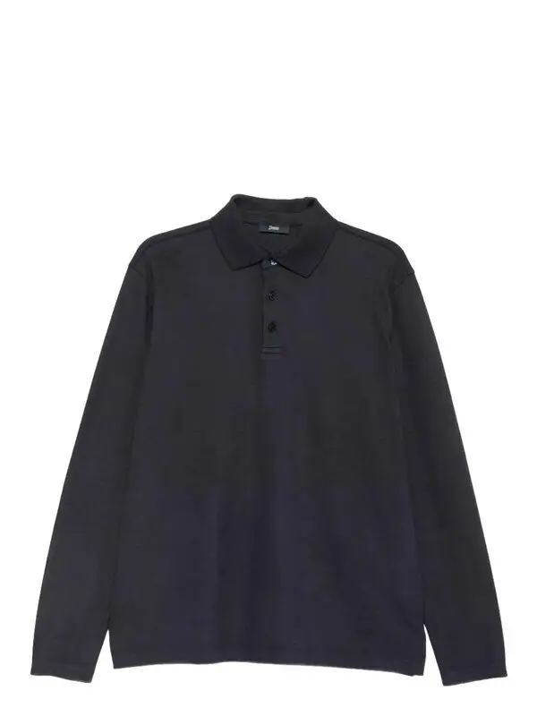 Herno Long-sleeve Polo Shirt - Blue
