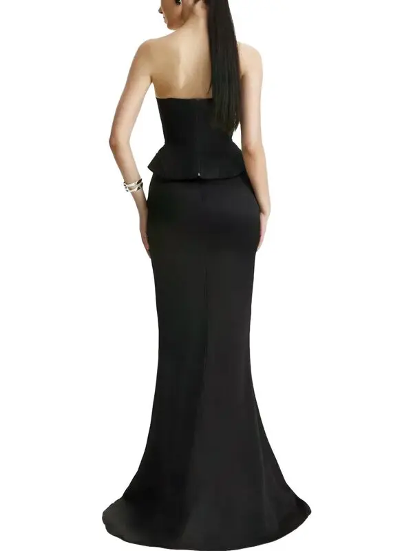 BENEDETTO High-waisted Maxi Skirt - Black
