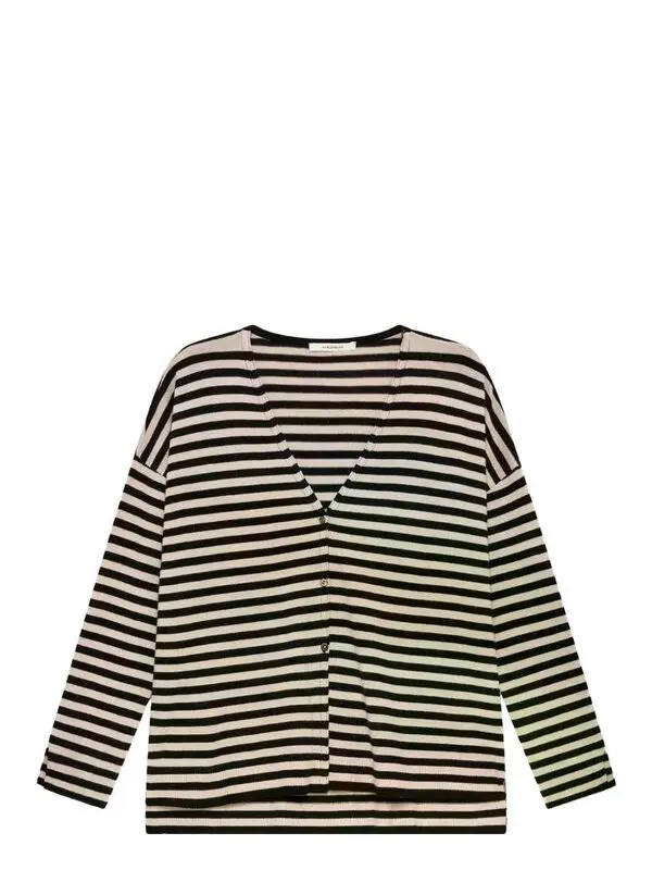 Malìparmi Soft Touch Striped Cardigan - Neutrals
