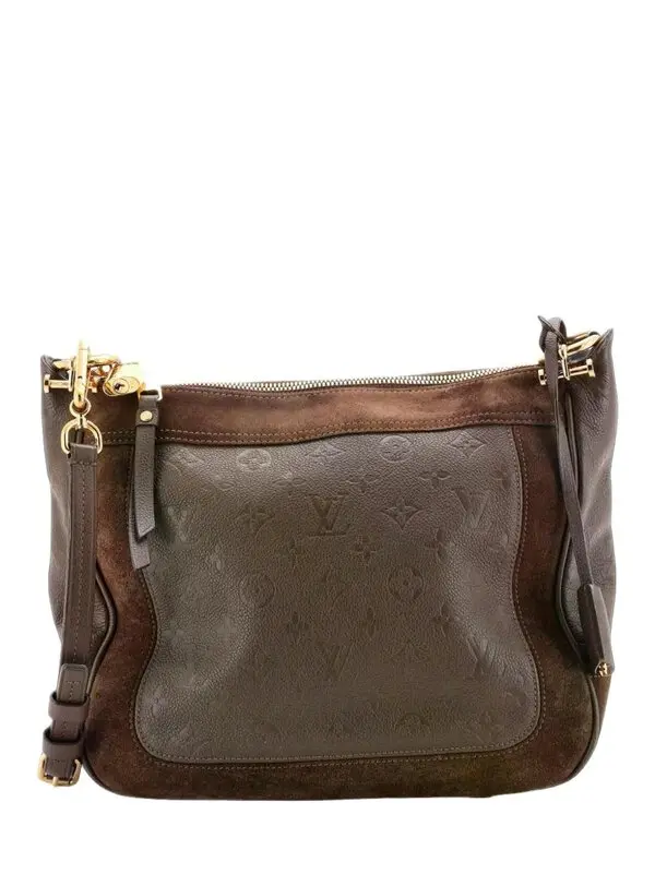 LOUIS VUITTON Audacieuse Handbag Monogram Empreinte Leather Pm Shoulder Bag - Brown