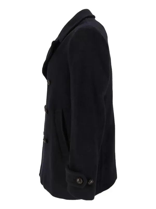 Montedoro Double-breasted Peacoat - Blue