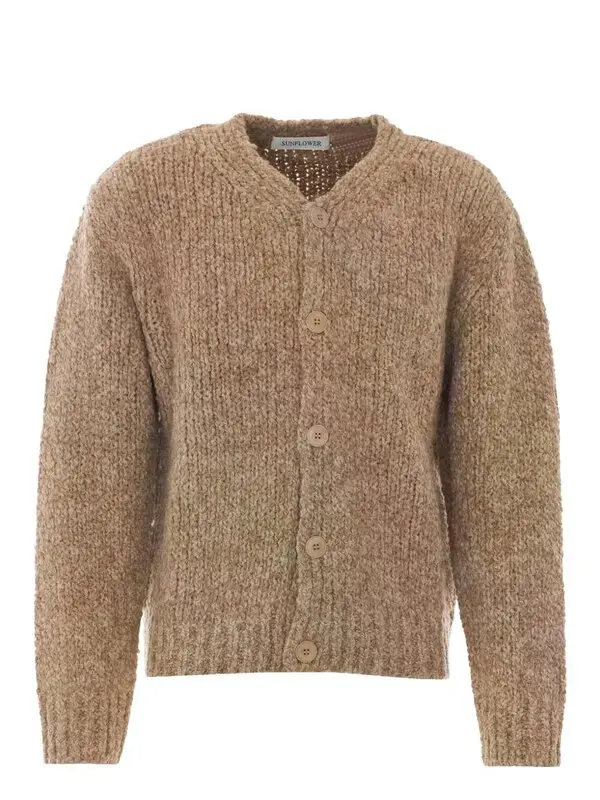 SUNFLOWER John V-neck Cardigan - Neutrals