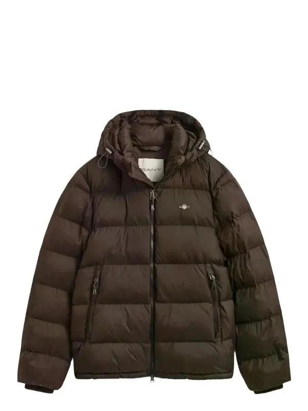 Gant Hooded Padded Jacket - Brown