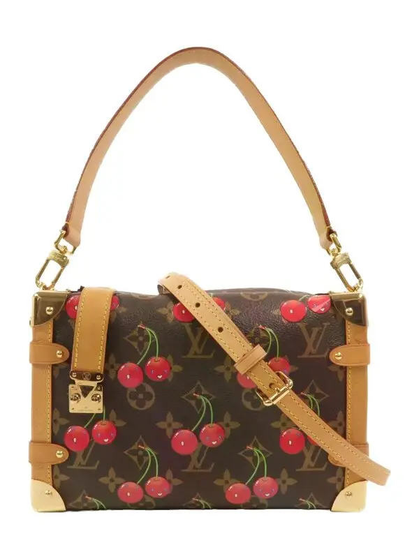 LOUIS VUITTON X Murakami Monogram Cherry Side Trunk Shoulder Bag - Brown