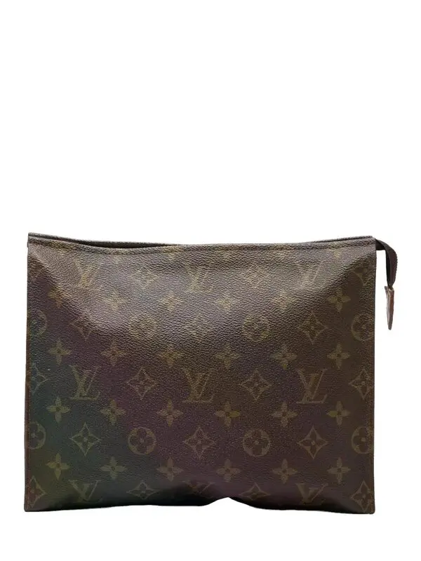 LOUIS VUITTON 1984 Monogram Toiletry Pouch 26 Clutch Bag - Brown