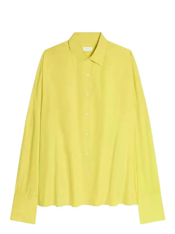 Dries Van Noten Cotton Cocoon Shirt - Yellow