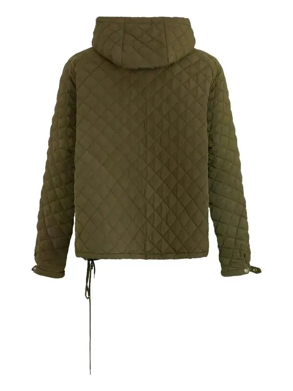 Moschino Quilted Hooded Jacket - Green
