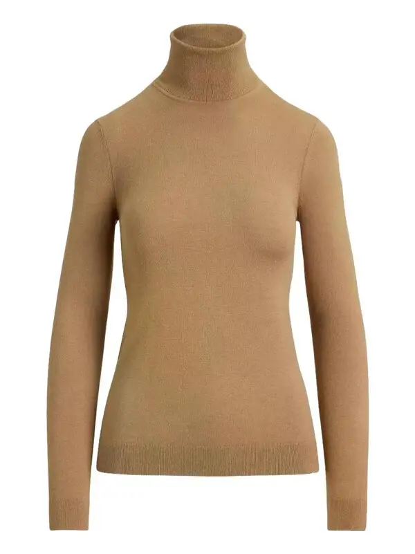 Ralph Lauren Ribbed-knit Turtleneck Sweater - Brown