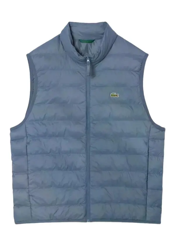 Lacoste Logo-patch Quilted Gilet - Grey