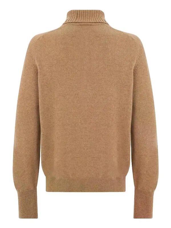 Fedeli Roll-neck Cashmere Sweater - Brown