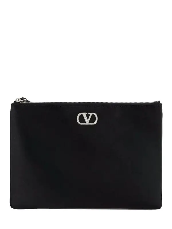 Valentino Garavani Vlogo Signature Clutch Bag - Black