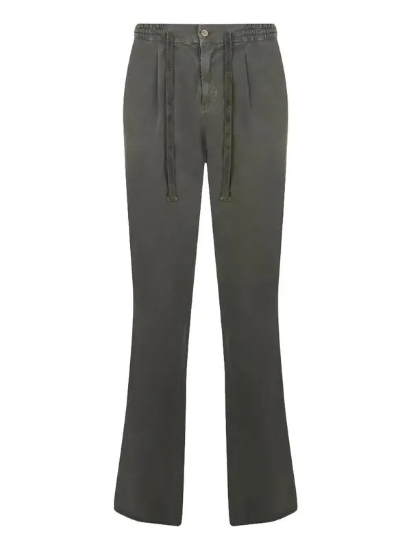 Fedeli Drawstring Wide-leg Trousers - Green
