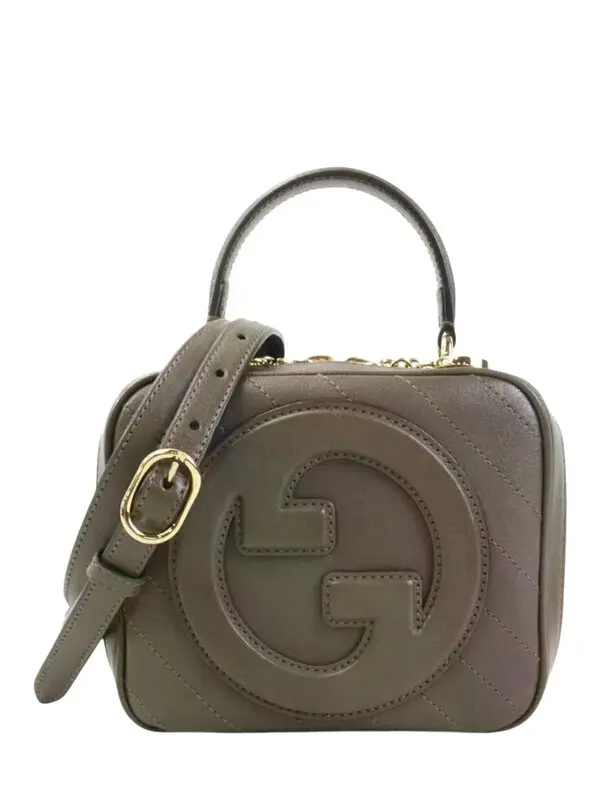 Gucci 2016-2026 Matelasse Calfskin Blondie Top Handle Satchel - Brown