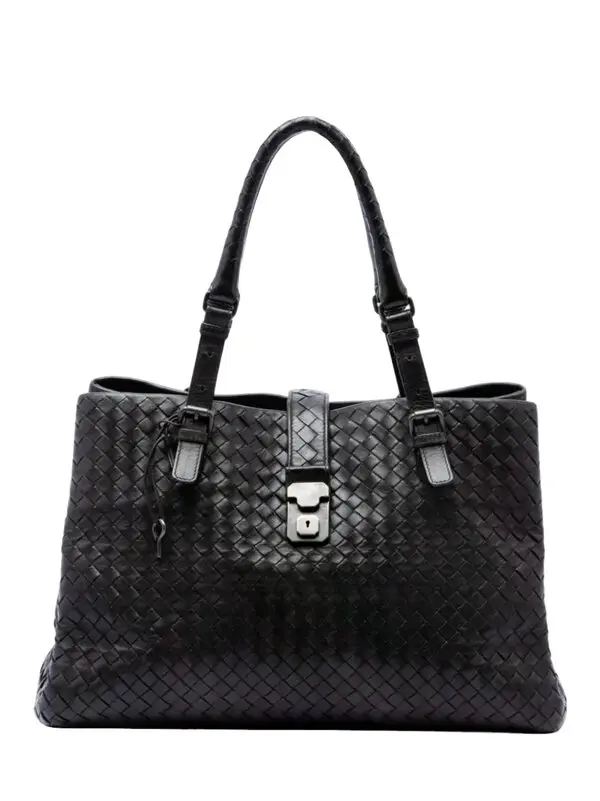Bottega Veneta 2010 Medium Nappa Intrecciato Roma Tote Bag - Brown