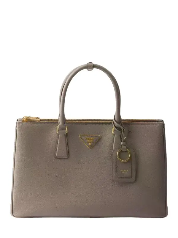 Prada Galleria Large Saffiano Leather Bag - Grey
