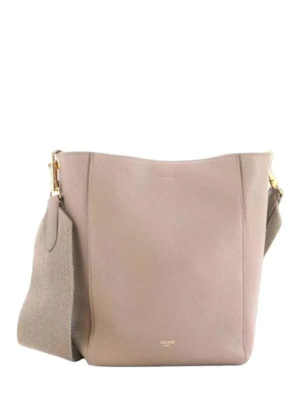 Celine Sangle Seau Bag Calfskin Small Shoulder Bag - Neutrals