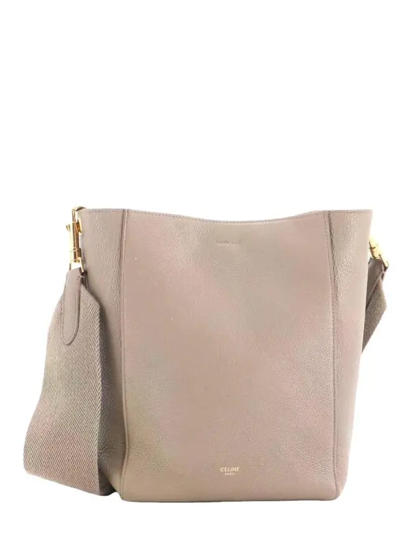 Celine Sangle Seau Bag Calfskin Small Shoulder Bag - Neutrals