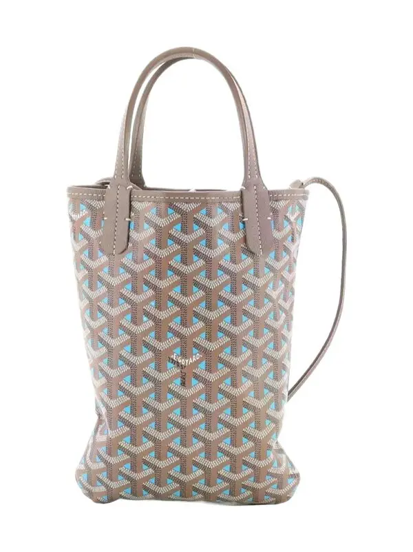 Goyard Poitiers Claire Voie Coated Canvas Mini Tote Bag - Grey