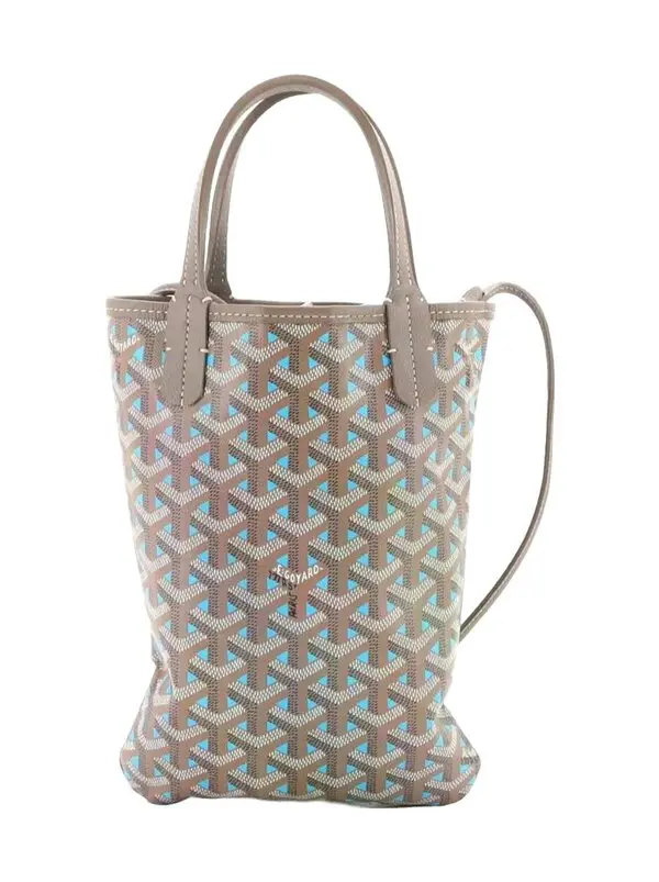 Goyard Poitiers Claire Voie Coated Canvas Mini Tote Bag - Grey