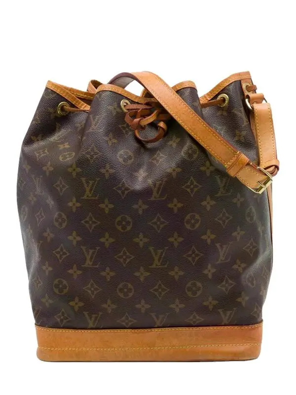 LOUIS VUITTON 2015 Monogram Noe Gm Bucket Bag - Brown
