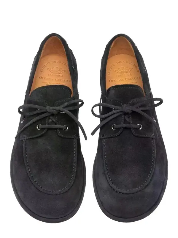Officine Creative Love 001 Suede Boat Shoes - Blue