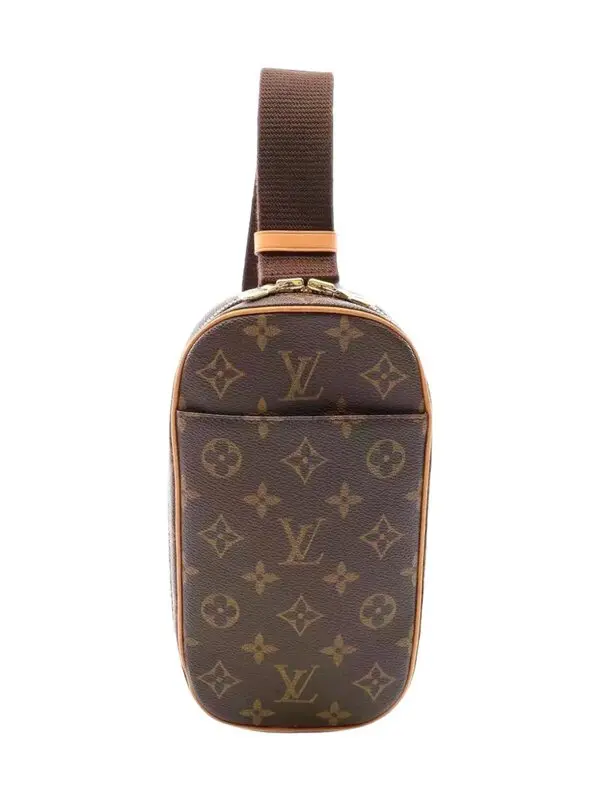 LOUIS VUITTON 2002 Monogram Pochette Ganju Bag - Brown