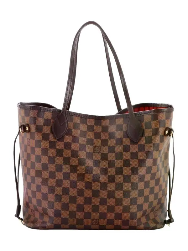 LOUIS VUITTON Neverfull Nm Damier Mm Tote Bag - Brown