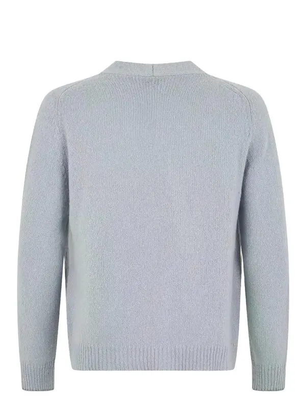 Fedeli V-neck Cashmere Cardigan - Blue
