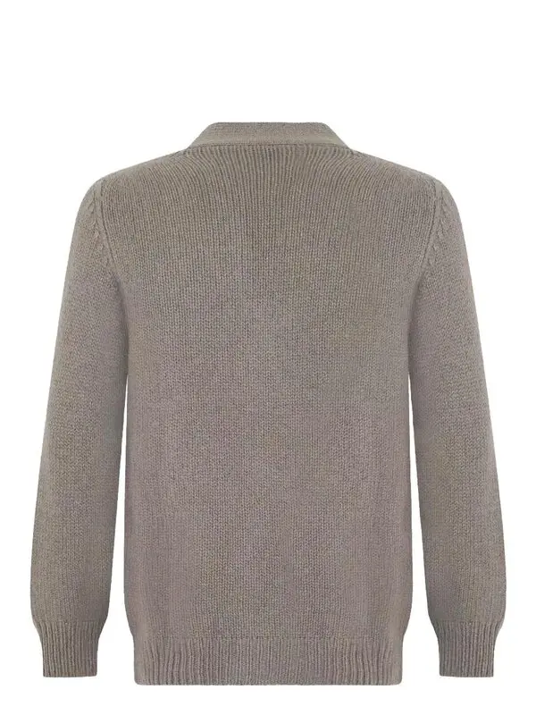 Fedeli V-neck Cardigan - Grey