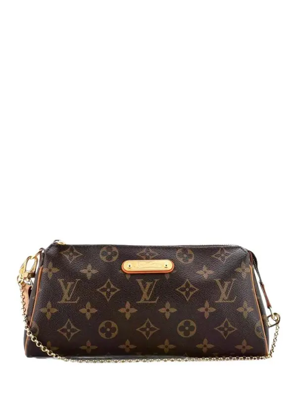 LOUIS VUITTON Eva Handbag Monogram Canvas Clutch Bag - Brown