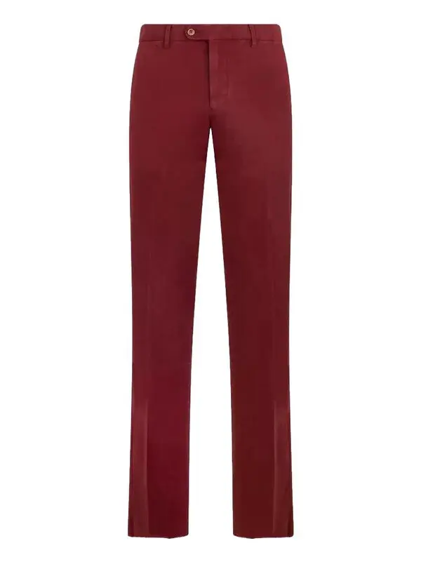 Fedeli Straight-leg Trousers - Red