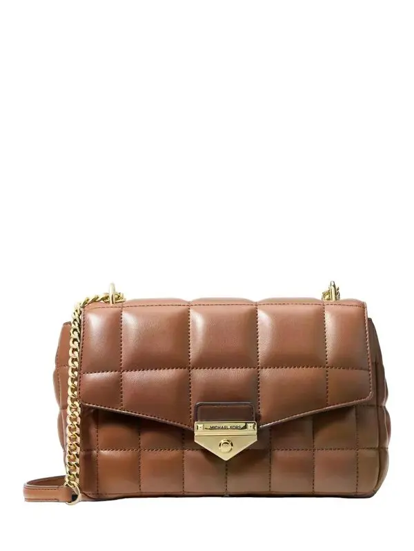 Michael Kors Soho Large Quilted Shoulder Bag - Brown