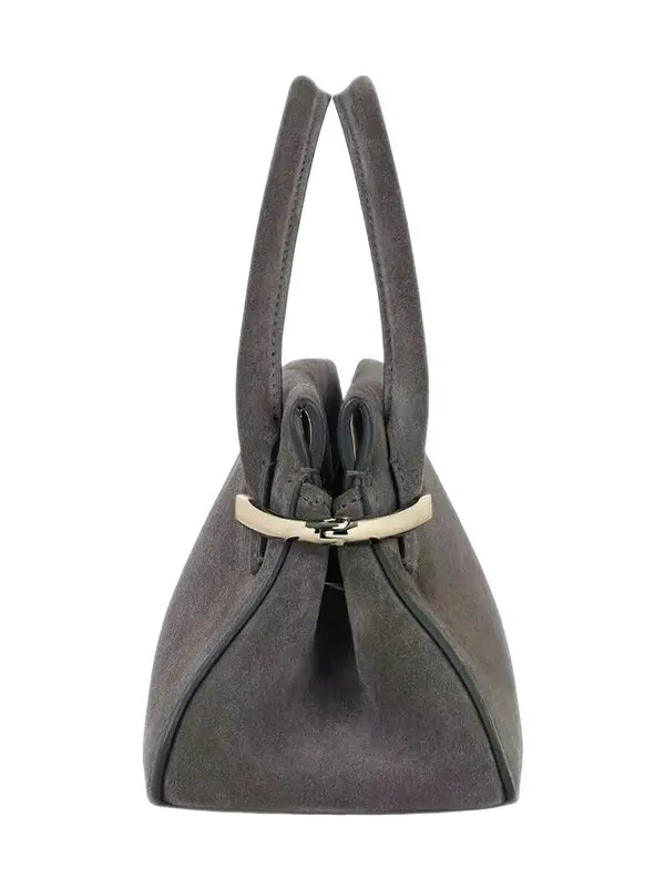 Givenchy Mini Pinch Bag In Suede Leather - Grey