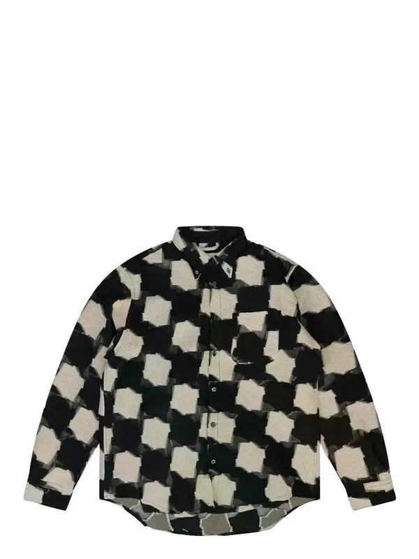 4SDESIGNS Abd Checked Shirt - Black