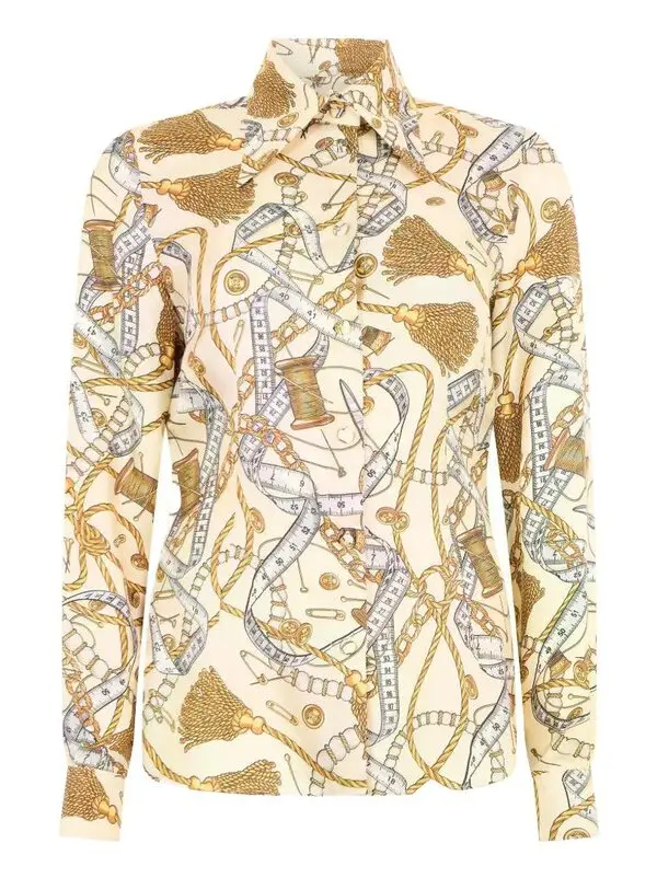 Moschino Point-collar Shirt - Neutrals