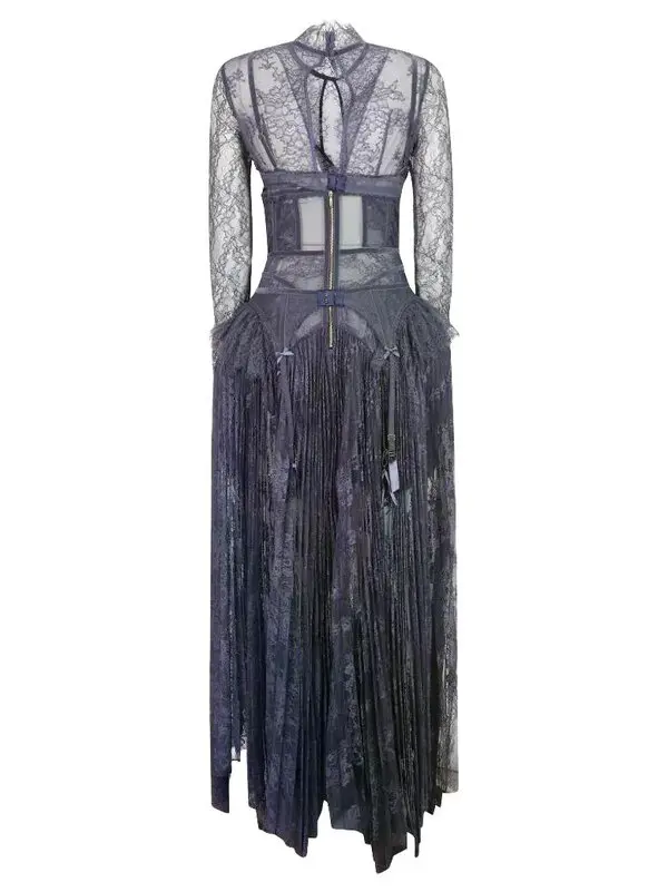 Zimmermann Valiant Lingerie Lace-trimmed Maxi Dress - Blue