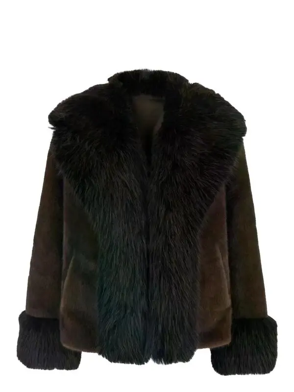 GIOVANNI PARIS Kim Faux-fur Jacket - Brown