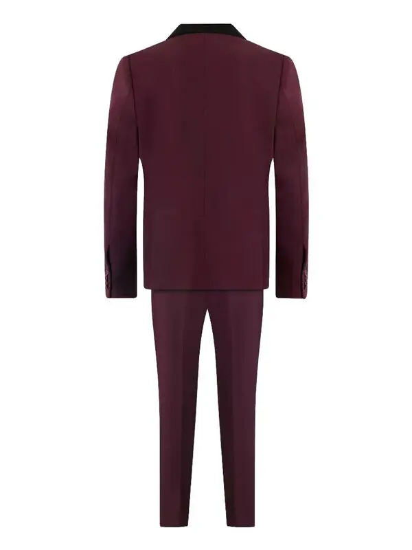 Moschino Contrasting-lapels Dinner Suit - Red