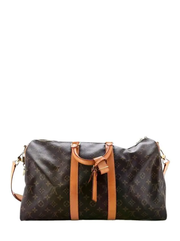 LOUIS VUITTON Keepall Bandouliere Bag Monogram Canvas 45 Travel Bag - Brown