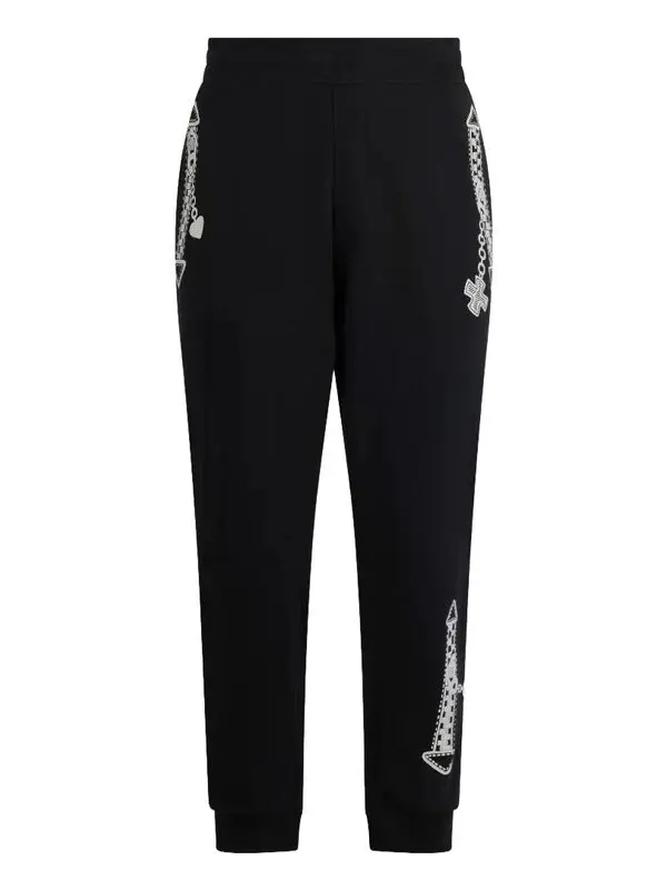 Moschino Graphic-print Track Pants - Black