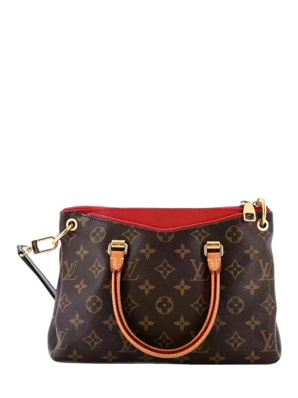 LOUIS VUITTON Pallas Tote Monogram Canvas With Leather Bb Shoulder Bag - Brown