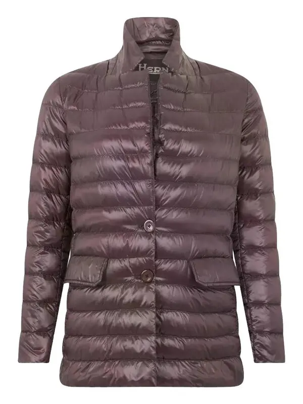 Herno Padded Button-up Jacket - Brown