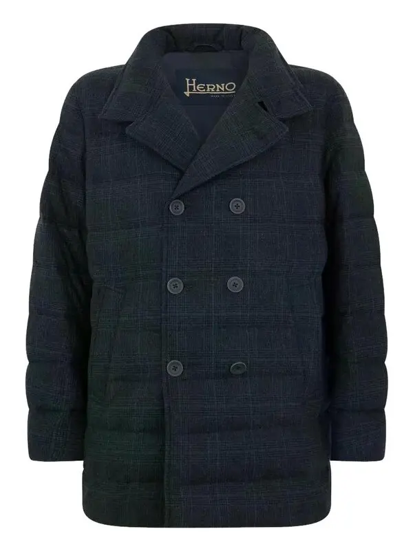 Herno Double-breasted Padded Jacket - Black