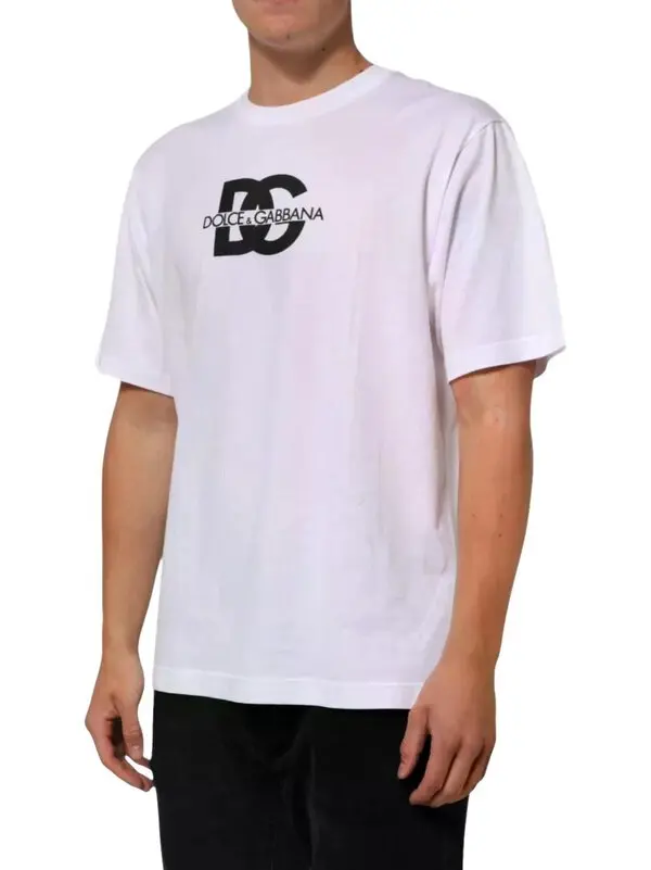 Dolce & Gabbana Logo-print Cotton T-shirt - White
