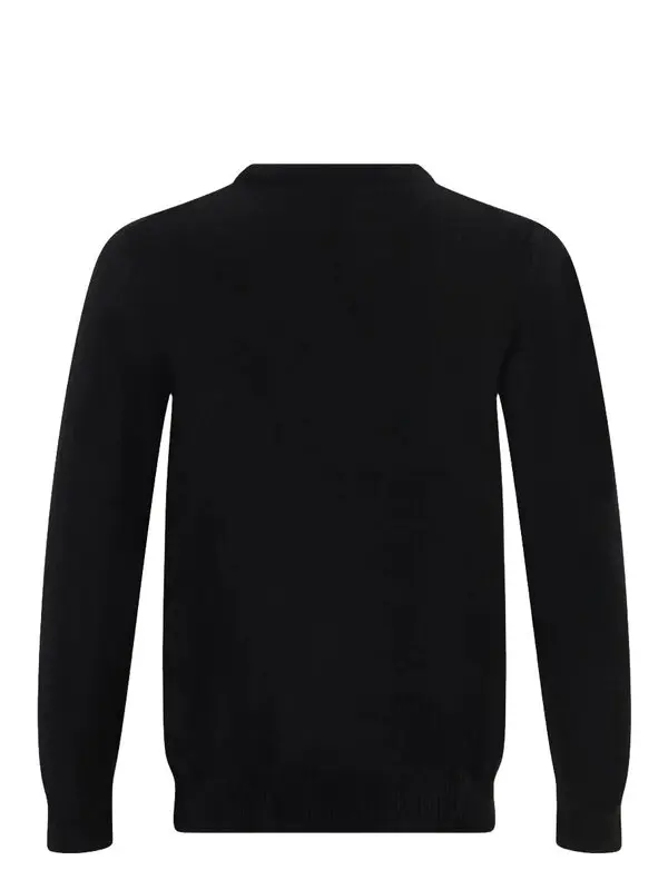 Fedeli V-neck Long-sleeve Sweater - Black