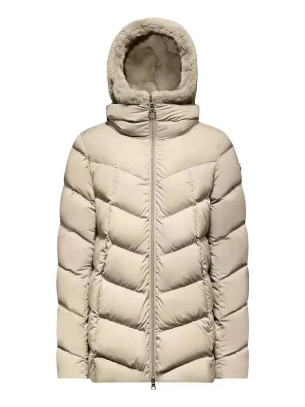 CAPE HORN Alvarez Matt Faux-fur Trim Hooded Jacket - Neutrals