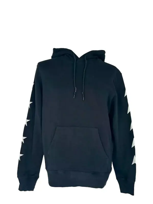 GOLDEN GOOSE Alighiero Star-print Hoodie - Black