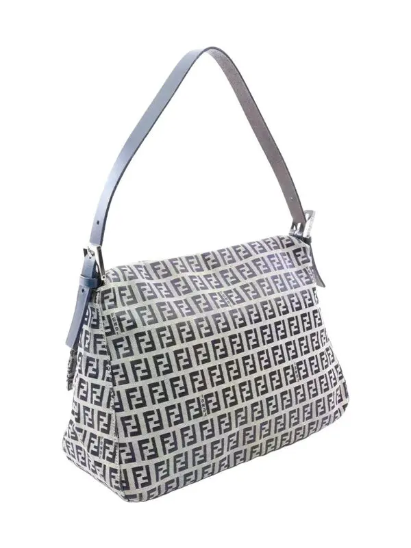 Fendi 2000s Zucchino Mamma Bucket Shoulder Bag - Grey